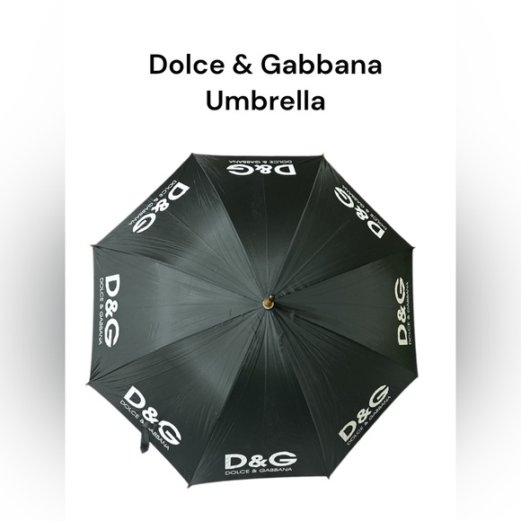 Dolce & Gabbana | Accessories | Dolce Gabbana Dg Black Umbrella | Poshmark
